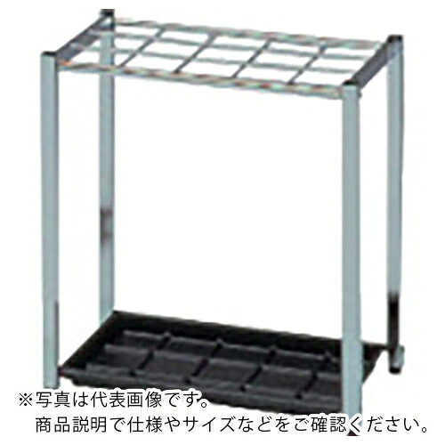 特長：フレームにステンレスを使用した高級感のある傘立てです。用途：事務所や店舗学校等の玄関部仕様：間口(mm)：485奥行(mm)：300高さ(mm)：510ミヅシマ　レインスタンド　15S材質／仕上：本体：ステンレス（ヘアーライン仕上）傘...