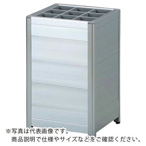 特長：フレームにアルミを使用した落ち着いたデザインの傘立てですアジャスター付用途：傘立て仕様：W300×D300×H500mmミヅシマ　アルミレインスタンドP9材質／仕上：フレーム／アルミ傘枠／樹脂成型品　●メーカー取寄商品について 本商品...