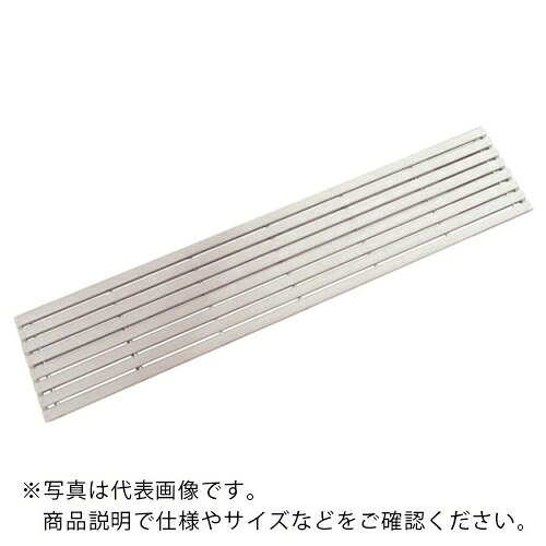 特長：FHST2の逆目対応品樹脂製の溝蓋です用途：プール浴室ケアハウス等の水回り排水部仕様：巾201〜249mm×長さ1m×高さ26mm材質／仕上：本体：軟、硬質塩ビ／防カビ剤配合連結部：AES樹脂＋エラストマー、シャフト／ステンレス注意：...