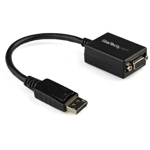 特長：VGAモニタをDisplayPort搭載PCに接続します。EDID & DDCパススルー機能でソースとディスプレイの互換性を確保します。DP/DP++ソースをサポートをするアクティブビデオアダプターです。ラッチ付きDPコネクターでホス...