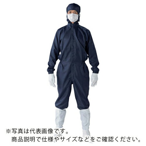 特長：クリーンルーム用ウエアです。フード一体型のクリーンスーツです。汎用性の高い防塵服です。着脱が容易で衣服の管理が一点で済むのが利点です。用途：半導体・液晶パネル・電子部品・印刷・写真・通信・精密機器に。　医薬品・バイオ・化学・包装に。食...