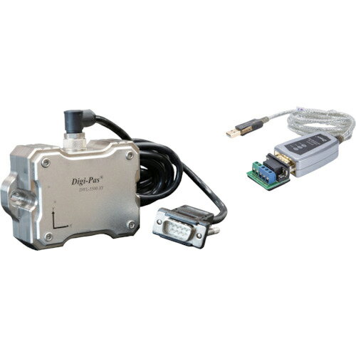 特長：2軸傾斜角同時測定、水平面角度・勾配測定、振動測定、ロギング、分析機能を備えており、リアルタイムでの精密データ収集が可能なため、データ分析やレポートなどに最適です。Digi-Pas 2軸傾斜センサーのシステムは最小読取値0.01°〜0...