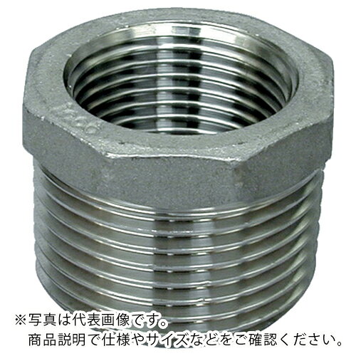 用途：水・油・ガス用。仕様：呼び径A：10×8呼び径B：3/8×1/4L(mm)：17H(mm)：18呼び径(mm)：17.30×13.80最高使用圧力：常温2.0MPa使用温度範囲：-20〜220℃材質／仕上：ステンレス（SUS304）　...