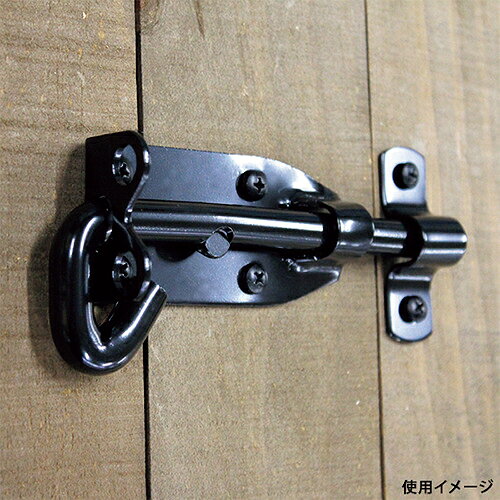 用途：木製扉の簡易戸締りに。仕様：パドボルト　BH−312　150MM　ワンセット材質／仕上：本体：鉄(黒色焼付塗装)　●代表画像について 商品によっては、代表画像を使用している場合がございます。 商品のカラー、サイズなどが異なる商品をイメ...