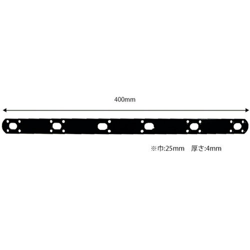 特長：補強金具・接合金具としてお使いください。仕様：サイズ 幅(mm)：400サイズ 長さ(mm)：25サイズ 厚さ(mm)：4　●代表画像について 商品によっては、代表画像を使用している場合がございます。 商品のカラー、サイズなどが異なる...