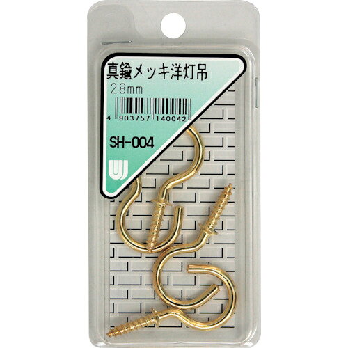 特長：木部用で小物などを吊るすのに、木部にネジ込んで取付ける金具で、堅い木の場合はキリで下穴をあけてネジ込んで下さい。仕様：線径(mm)：3.2　●代表画像について 商品によっては、代表画像を使用している場合がございます。 商品のカラー、サ...