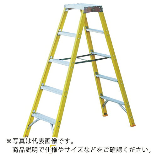 特長：電気絶縁性に優れています。天板が広く安全性に優れています。用途：電気絶縁が必要な環境に。仕様：最大使用質量(kg)：120天板高さ(m)：0.84天板寸法(mm)：250×306踏ざん踏面幅(mm)：65ステップ数(天板除く)：2全長...