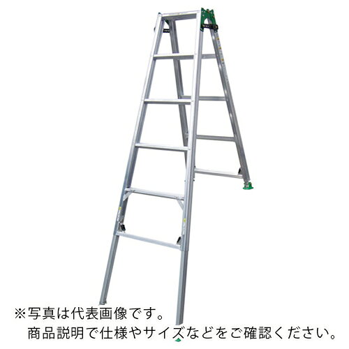 特長：左右の支柱の長さを変えて、一般的な階段での作業を可能にしました。用途：階段などの段差に仕様：最大使用質量(kg)：100段数(段)：5踏ざん踏面幅(mm)：434脚調節式　階段用脚立材質／仕上：アルミ　●メーカー取寄商品について 本商...