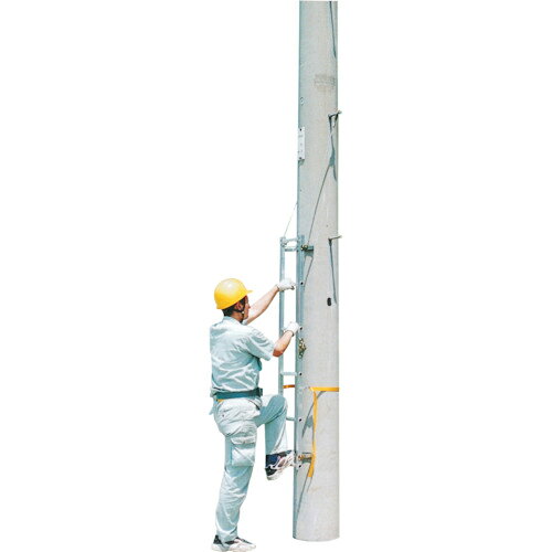 特長：軽く持ち運びが便利な昇柱用具です。用途：電柱足場釘に吊り下げワイヤーで固定に。仕様：最大使用質量(kg)：100昇柱用具1.6m材質／仕上：アルミ　●メーカー取寄商品について 本商品はメーカーからの取寄商品となります。 納期は、メーカ...