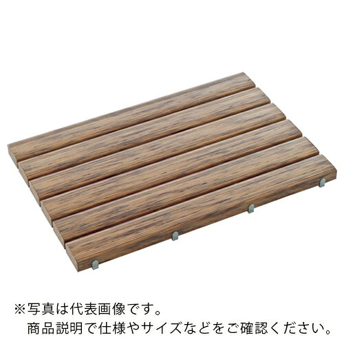 特長：抗菌剤入りで強度がある丈夫なスノコです。（完成品出荷です）用途：ロッカールーム、シャワー室など。仕様：色：木調サイズ長辺(mm)：1200サイズ短辺(mm)：600厚さ(mm)：48長さ(mm)：1200材質／仕上：本体：硬質塩化ビニ...