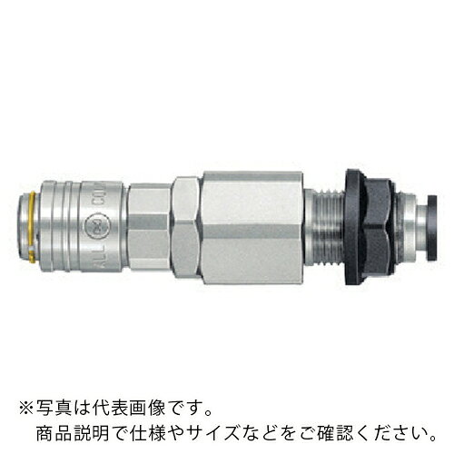 特長：ソケットにバルブ機構を備えたスリーブ外径14mmのコンパクトタイプです。小型・モジュール化が進む分野に適しています。仕様：適合チューブ外径D(mm)：8最高使用圧力(MPa)：1.0使用流体：空気使用温度範囲(℃)：-20〜80耐圧力...