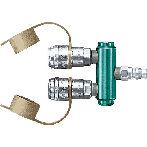 特長：1本の配管から、同時に複数の空気をスピーディーに取り出すことができます。プラグをソケットに押し込むだけで簡単接続。プラグ・ソケットの接続は、押し込むだけのワンタッチ接続。1本の配管から、同時に複数の空気を取り出すことができます。作業に...