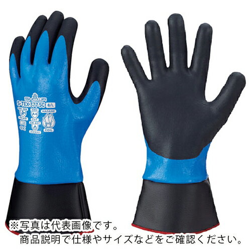 特長：ごく細いステンレスワイヤーを用いた混合糸を採用しているため、耐切創強度がありながらも、やわらかく作業性に優れています。ニトリルゴムをコーティングしているため、油に強く、摩耗強度にも優れています。手のひらには発泡ニトリルゴムの特殊スベリ...