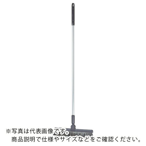 特長：アルミ柄で軽くて使いやすいホーキです。用途：ビルメンテナンス、オフィス、工場などの細かな砂ぼこりのお掃除に。仕様：色：グレー全長(mm)：約1010毛の長さ(mm)：約40テラモト　BM−2ホーキ30(1本柄)グレー　30cm材質／仕...