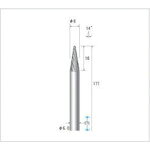 特長：軸長が長く奥行きのある加工に適します。用途：一般鋼材、各種合金鋼、ステンレス鋼、焼き入れ鋼、非鉄合金、耐熱合金、鋳鉄などの切削、バリ取りに。仕様：形状：ダブルカット刃径(mm)：6刃長(mm)：16軸径(mm)：6全長(mm)：171...