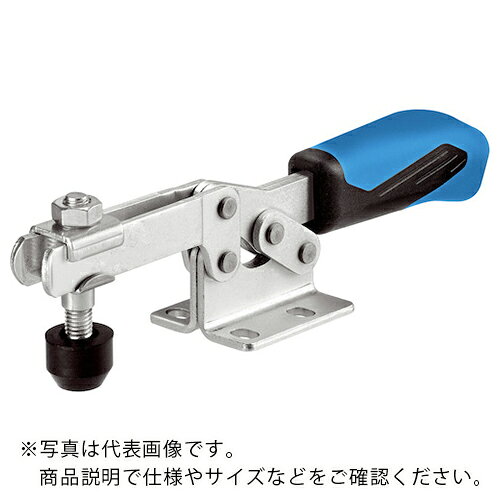 特長：下方押え型ハンドル横型手動タイプのトグルクランプです。仕様：全長(mm)：287締圧力(kN)：3付属ボルト径：M8×65下方押え型ハンドル横型　●代表画像について 商品によっては、代表画像を使用している場合がございます。 商品のカラ...