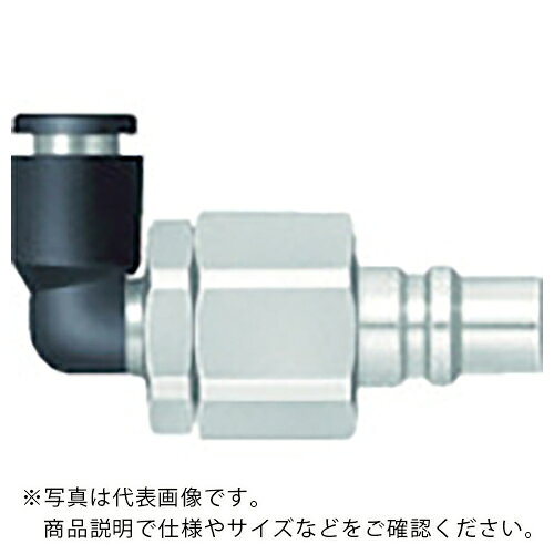 特長：押し込むだけでワンタッチ接続ができ、操作性に優れています。用途：仕様：最高使用圧力(MPa)：1.0使用流体：空気適合チューブ外径(mm)：8使用温度範囲(℃)：-20〜80耐圧力(MPa)：1.5材質／仕上：本体：鋼鉄（クロムメッキ...