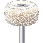 特長：金属の中仕上げに適しています。研磨材を併用してください。用途：研磨剤や光沢剤を併用して最終仕上げ、つや出し、汚れ落とし等に適します。各種金属・非鉄金属・貴金属・セラミック・ガラスなどあらゆる素材の仕上げが可能。仕様：外径(mm)：21...