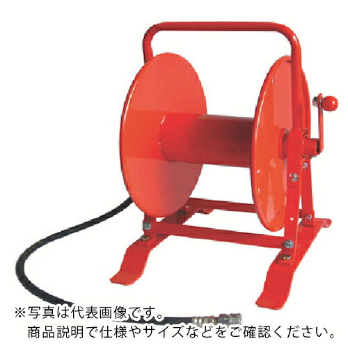用途：高圧ホース・洗管ホースの巻き取り収納に。仕様：適合機種：高圧洗浄機440・12/80GP・温水タイプを除く全機種ホース取り付けサイズ：3/8メス　ホース接続：クイックカプラ　巻取可能ホース長(m)：40材質／仕上：本体：鋼材カプラ：黄...