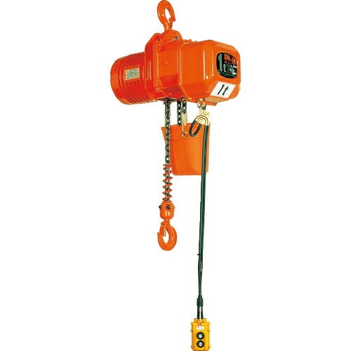 仕様：定格荷重(t)：1標準揚程(m)：6巻上速度(m/min)50Hz：6.8巻上速度(m/min)60Hz：8.2フック間最小距離(mm)：585時間定格(min)：30操作電圧(V)：24電源(V)：3相200V電源コード長さ(m)：...