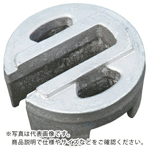 特長：杭が打てない状況でもテントを安全にご使用頂けます。重ねて使用できます。用途：テントの安定性確保に。仕様：サイズ：約Φ24×高さ7.6cm材質／仕上：鉄鋳物（亜鉛メッキ）注意：設置の際は保護具を着用してください。集会用テント、イベントテ...
