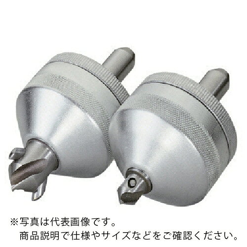 特長：ドリルピットに特殊鋼製ピンを内蔵し、高精度の分岐加工ができます。　長寿命です。用途：Tドリル用カラーリングヘッド。　銅管用。仕様：適合機種：TドリルT−D35・T−D60銅管用　サイズ：1/2(12mm)最大肉厚(mm)：1.2材質／...