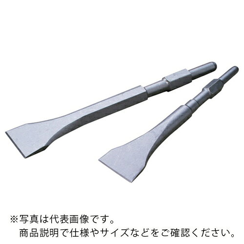 特長：土木作業を中心にお手持ちの電動ハンマーでご使用出来ます。用途：土木作業（コンクリート・アスファルト）等への溝掘り・穴掘り・Pタイルの剥がし作業等に。仕様：全長(mm)：320対辺(mm)：17刃幅(mm)：70電動ハンマー用スケーリン...