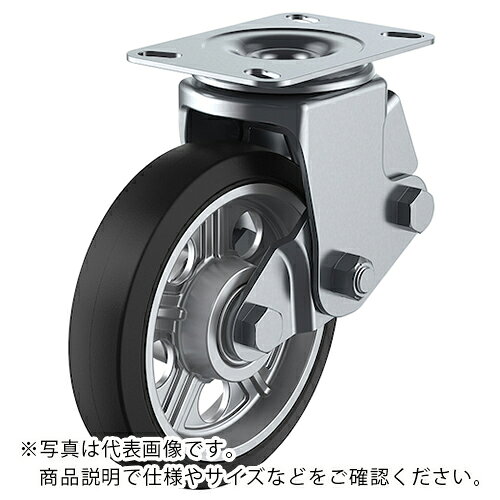 特長：内蔵された緩衝器が走行時の衝撃を吸収することにより、積載物を守ります。抜群の衝撃吸収能力と高い共振防止性能により、牽引時においても台車の走行音を大幅に低減でき、環境改善に大きく貢献します。走行性に優れ、耐久性の高い耐摩耗ゴム車輪を使用...