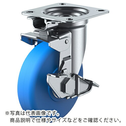 特長：標準的な大型キャスターで、重量物の運搬に数多く使用されています。自在車と固定車の切替がワンタッチで出来ます。耐熱性、耐寒性、耐摩耗性に優れたMCナイロン車輪を使用しています。用途：重量物の運搬に。仕様：車輪径D(mm)：150許容荷重...