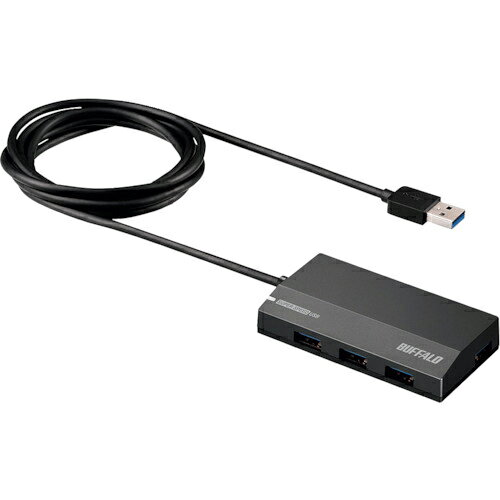特長：消費電力の大きい機器も安定動作のセルフパワーです。 高速転送規格USB3.0に対応しています。 便利に使える3+1ポート配置 発熱や過電圧を抑える独自の設計 通電状況が確認できるLEDランプ搭載 ケーブル直付けでケーブル紛失の心配なし...