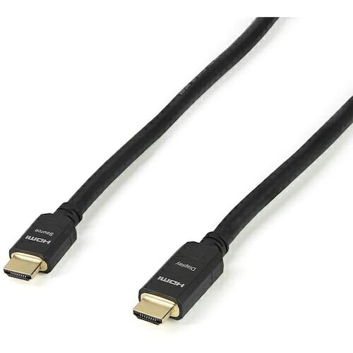 特長：イーサネット対応のハイスピードHDMIケーブルです。バスパワーのアクティブ増幅でHDMIビデオ信号を20mの距離までブーストします。壁の内側など、CL2難燃レーティングが求められる配線に最適です。優れたEMI保護機能で信号の完全性を保...