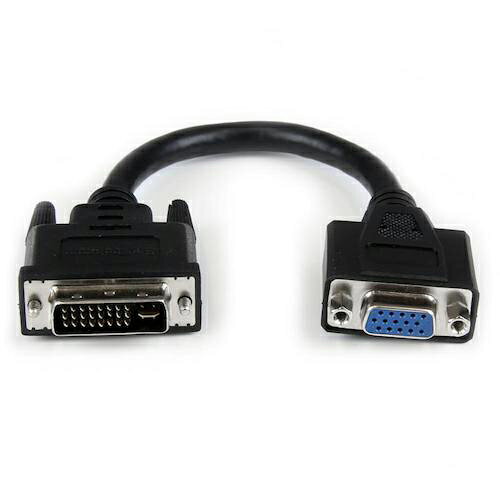 特長：DVI-IソースにVGAディスプレイを接続します。他のポートをブロックしない20cmドングルです。ライフタイム保証がついています。仕様：コネクタ形状：コネクタA：DVI-I (29ピン)コネクタB：VGA (高密度D-Sub、15ピン...