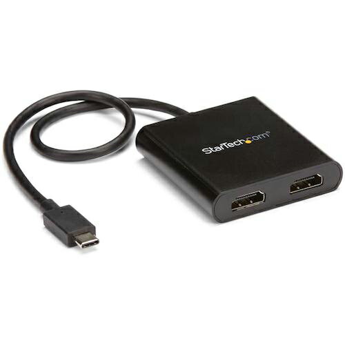 特長：WindowsノートPCのUSB-CポートにHDMIモニター2台を接続します。Surface Pro 7などタブレットPCでポートに負担がかからない30cm一体型ケーブルがついています。DP Altモード 1.2 / HBR2 / M...