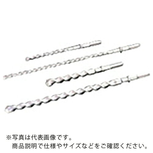 特長：打撃回転力をロスなく効率的に伝えるハンマードリル専用ビットです。六角軸ビットで強力タイプです。法面工事用。用途：被削材:石材、岩盤。仕様：刃径(mm)：18.0有効長(mm)：460全長(mm)：600適合機種：ハンマードリルシャンク...