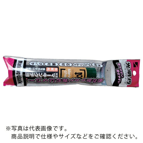 特長：太くて折れにくい材木チョークです。袋入れタイプ。冬の寒さにも耐えられる「マーキングチョーク」です。車内等の高温環境・低温環境にも強く温度の変化にも対応させました。用途：木材、道路表示、ブロック、コンクリート、鉄、石など。仕様：色：緑直...