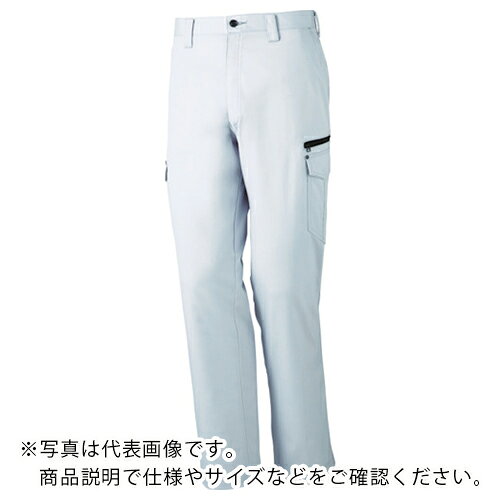 特長：丈夫でソフトな着心地のストレッチT/C素材を使用しています。消臭・抗菌機能付きです。用途：作業用。仕様：色：シルバーウエスト(cm)：79股下(cm)：78ヒップ(cm)：101ワタリ幅(cm)：34.5消臭抗菌タックボタンストレッチ...