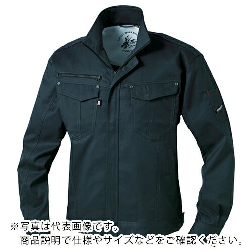 特長：丈夫でソフトな着心地のストレッチT/C素材を使用しています。アクションプリーツ付きで動きやすいです。両脇、両肩に消臭・抗菌テープが付いています。用途：作業用。仕様：色：シックブラックサイズ：L着丈(cm)：65胸囲(cm)：116袖丈...