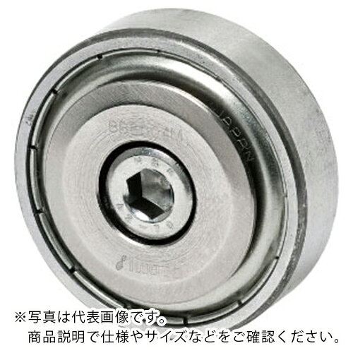 特長：ボルトで取り付けができるベアリングローラーです。インロー仕様で高剛性、突出を抑えたコンパクト設計です。ガイドローラーやテンショナーとしてお使いいただけます。ベアリングの品番からお選びいただけます。仕様：ベアリング部呼び：6006ZZベ...