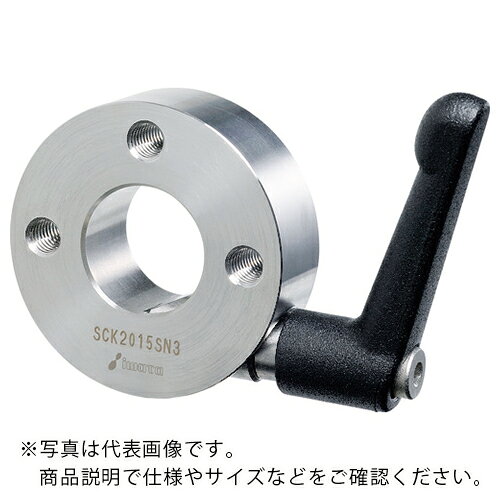 特長：特殊形状のクサビにより少ない力で締め付けが可能なクサビカラーです。クランプレバー付のため、工具なしで簡単に締め付けができます。3ネジ穴付のためブラケットの取り付けや、セットカラーの固定ができます。クランプレバーは3色からお選びいただけ...