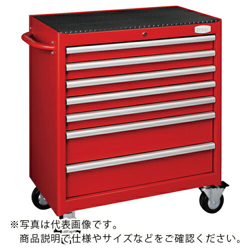 特長：硬質ゴムを使用した大型幅広キャスターの採用により、安定した移動が行えます。車輪回転と首振り旋回には同時にストッパーがかかるダブルストッパー機構を採用し安全性も向上してます。ボールベアリング式ダブルレール採用により、引出しの開閉がスムー...