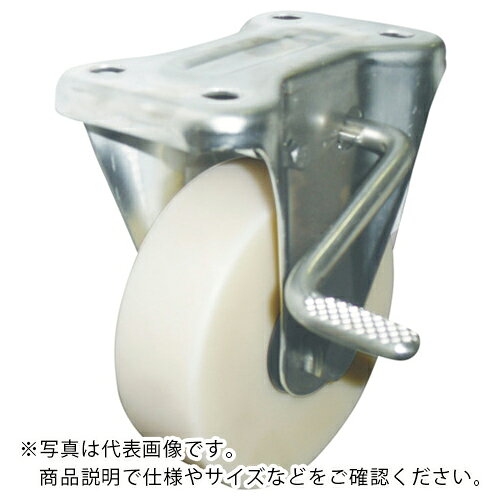 特長：体積固有抵抗値10[[の10乗]]〜10[[の12乗]]Ω・cmです。床面と車輪の摩擦による静電気の蓄積を防止します。用途：半導体、液晶製造工場、熔接取扱場所での運搬用。仕様：車輪径D(mm)：100タイプ：固定式(ストッパー付)許容...