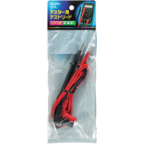 特長：バナナ式テスターのテストリードとして使用します。仕様：先端部形状：バナナ式バナナ式入数：赤黒各1個　●代表画像について 商品によっては、代表画像を使用している場合がございます。 商品のカラー、サイズなどが異なる商品をイメージ画像として...
