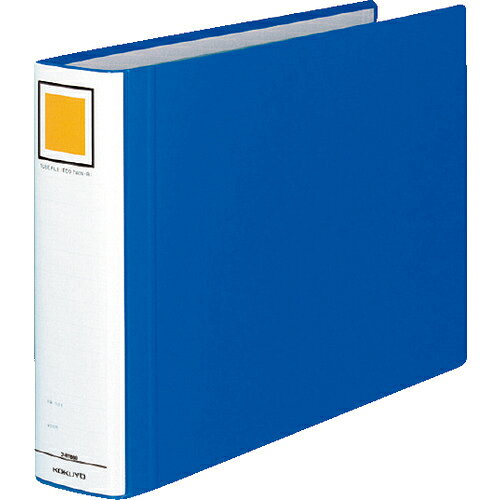 用途：左右の両開き式で大量書類もスムーズに保管。四角マークの色で分類可能。とじ具と表紙の分別廃棄可能仕様：サイズ：B4-E収容寸法：60収容枚数：600枚外寸法（高さ・幅・背幅）：267・388・75表紙／PPフィルム貼り2穴とじ穴間隔／8...