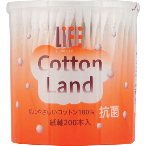 特長：最も広く使用されているシンプルな綿棒です。肌にやさしいコットン100％です。キトサン抗菌加工で、より衛生的に安心してお使いいただけます。毛羽立ちにくいコットン100％です。快適な使い心地です。用途：耳掃除などに。仕様：綿球径(mm)：...