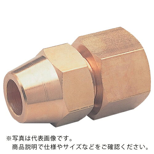 用途：銅管用継手。フレアー加工銅管とネジ配管の接続に。仕様：適用銅管外径(mm)：9.53ねじ：Rc1/2寸法(mm)L：42寸法(mm)L1：-使用流体：水・空気・油流体温度：-50〜150℃使用圧力：3.45MPa使用流体：水、空気、油...