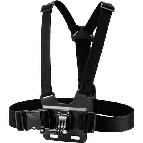 特長：GoPro HERO9／8／7／6／5／MAXなどのアクションカメラを胸に装着してハンズフリー撮影ができるマウントです。仕様：色：ブラック適合機種：GoPro HERO9/8/7/6/5/MAX対応サイズ(cm)：胸囲 約52〜120...