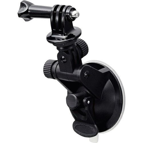 特長：GoPro HERO9／8／7／6／5／MAXなどのアクションカメラを車のフロントガラスや窓ガラスなどの様々な平滑面に取り付け可能な吸盤型マウントです。仕様：色：ブラック適合機種：GoPro HERO9/8/7/6/5/MAX吸盤部直...