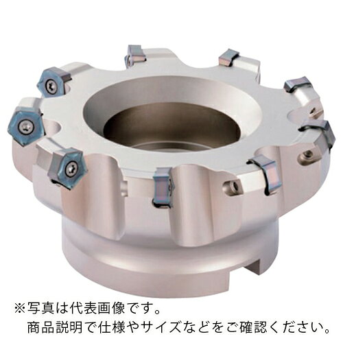 特長：切込み角66°高能率カッタで、両面10コーナ仕様で経済的です。低抵抗設計でびびりを抑制し幅広い用途に対応します。用途：平面削り加工用。仕様：適合チップ：PNMU0905□□切込み角：66°刃径：φ160クロスピッチインロー部：インチ仕...