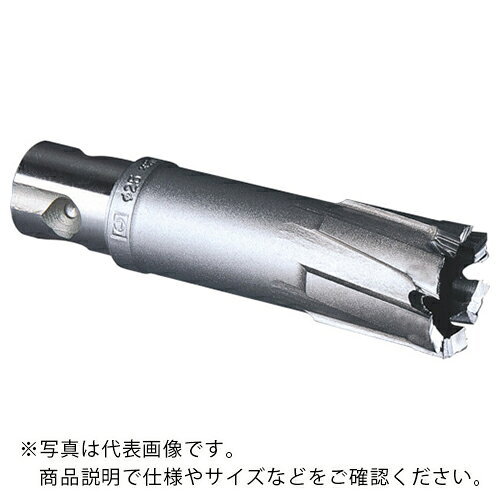 特長：機械取り付け部がワンタッチタイプです。独自の3分割刃先形状により、耐久性が大幅にアップします。用途：被削材:厚さ50mmまでの鋼板、形鋼、ステンレス板、鋳鉄などへの穴あけに。溶接構造用鋼材（SM材）対応。建築構造用鋼材（SN材）対応。...
