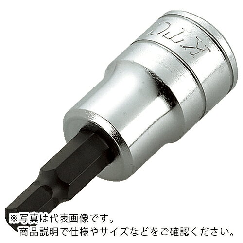 特長：ビット部は差込式で交換が可能です。ショートタイプです。差込角側は応力の集中を防ぐパワーフィット形状を採用しています。仕様：差込角(mm)：9.5対辺寸法(mm)：3ビット長さ(mm)：19全長(mm)：48材質／仕上：特殊工具鋼　●代...